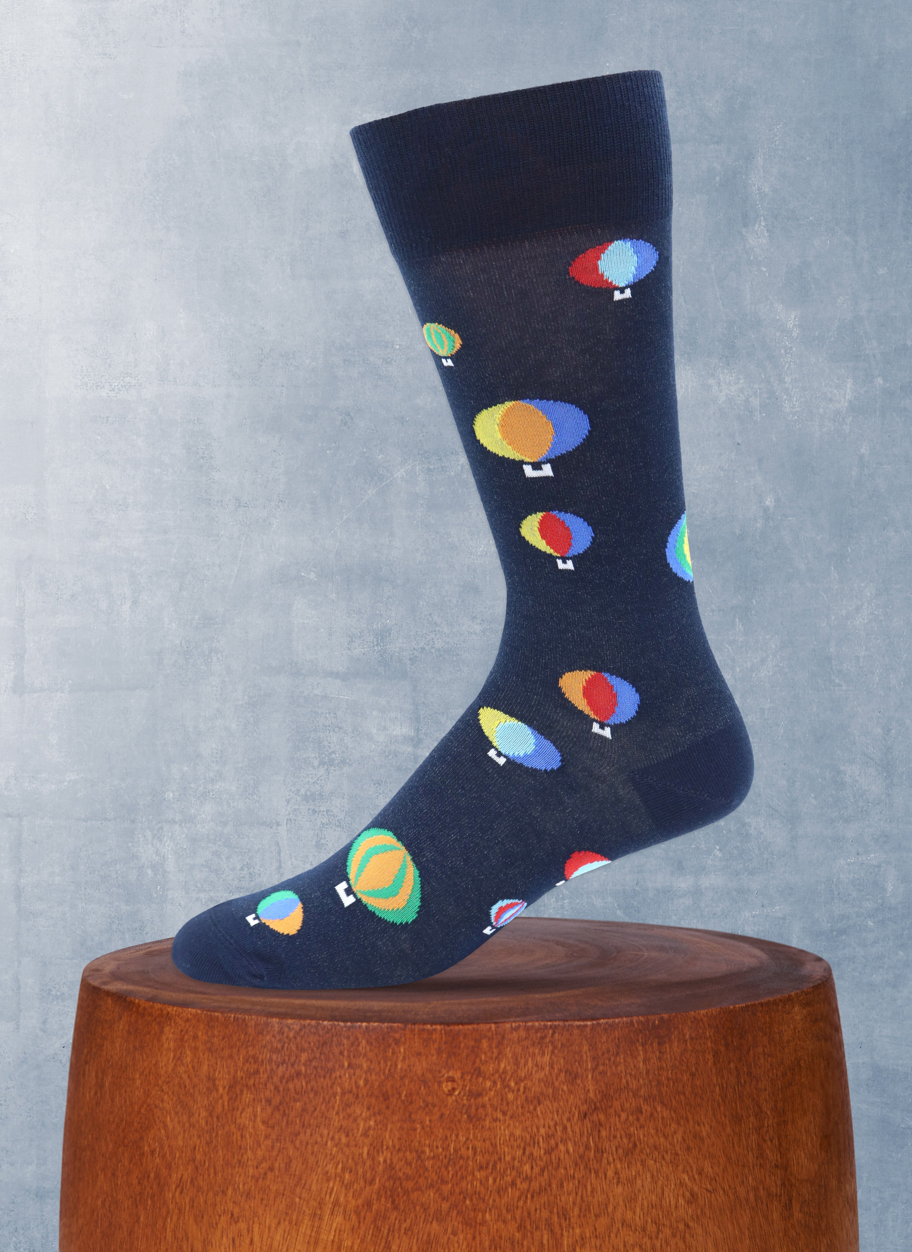 Hot Air Balloon Sock in Navy – Lorenzo Uomo