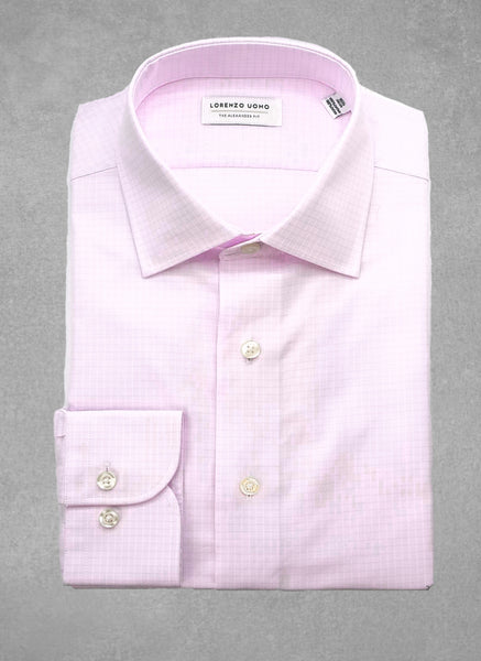 Alexander in Light Pink Check Shirt – Lorenzo Uomo