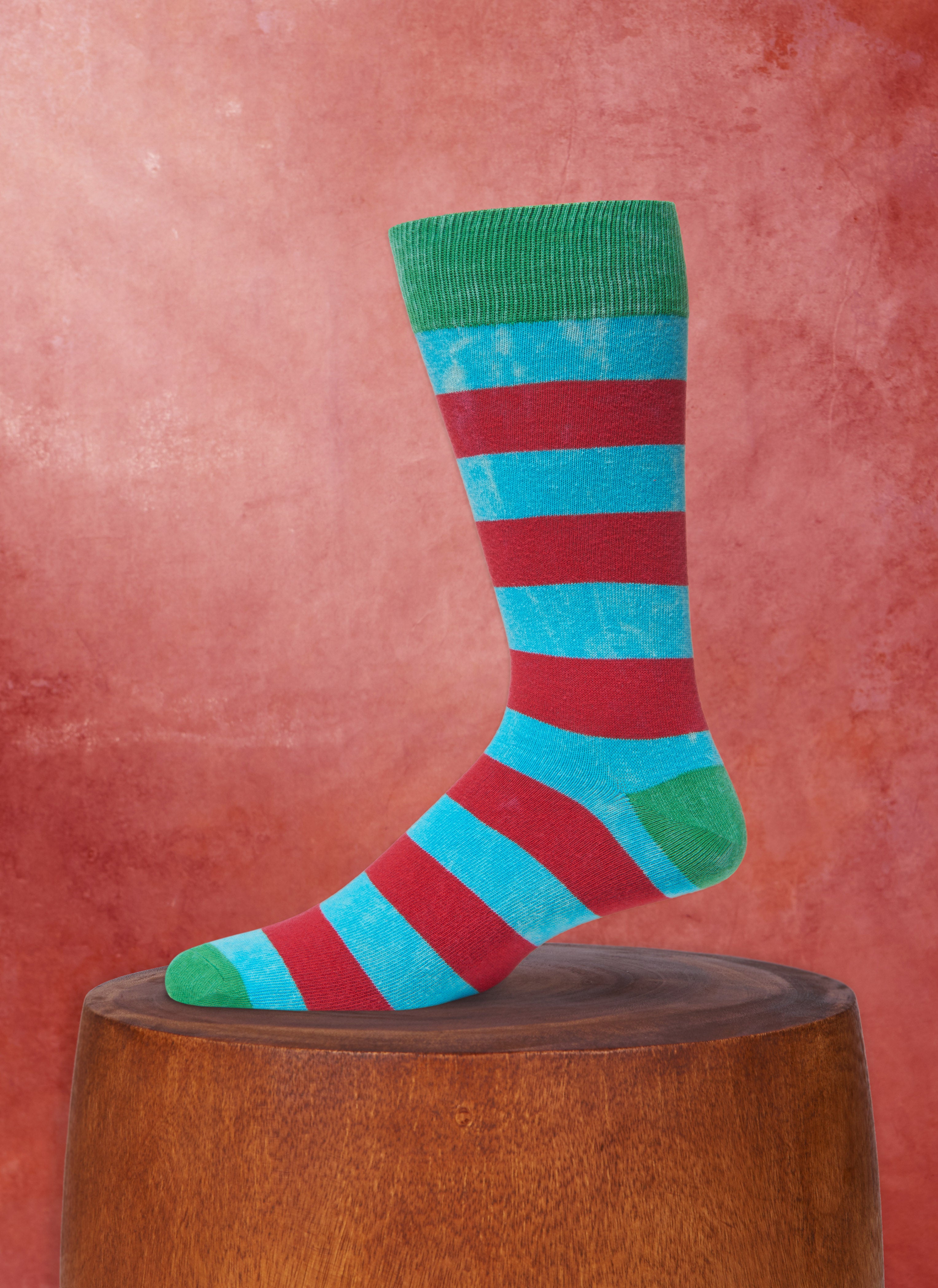 Stonewashed Rugby Sock in Green – Lorenzo Uomo
