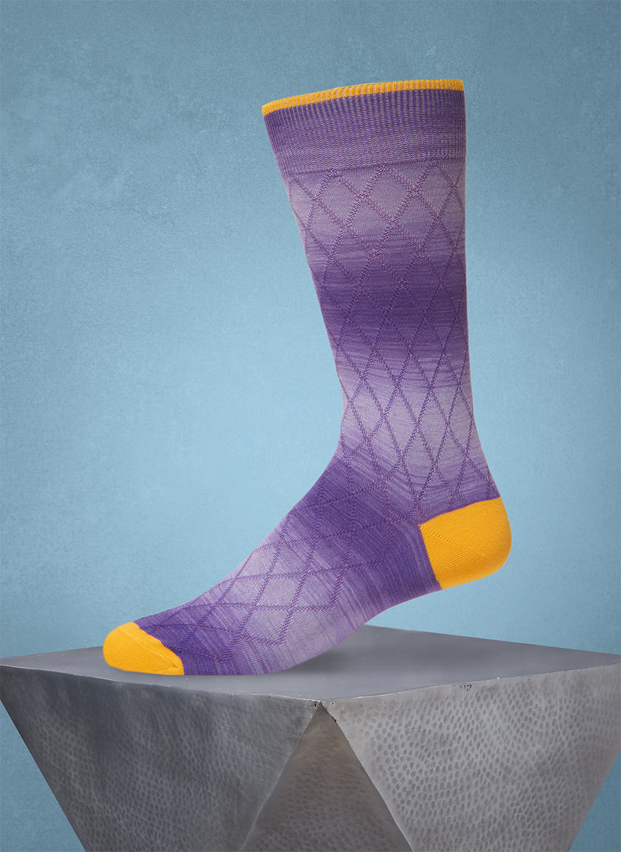 Space Dyed Basketweave Sock in Teal – Lorenzo Uomo