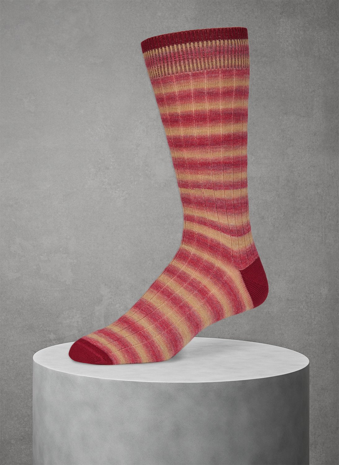 Wool Dive Rugby Spacedye in Red Socks – Lorenzo Uomo