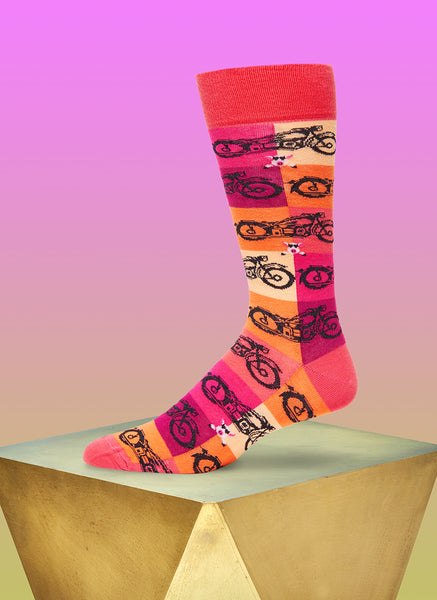 "High on Hog" Sock in Pink – Lorenzo Uomo