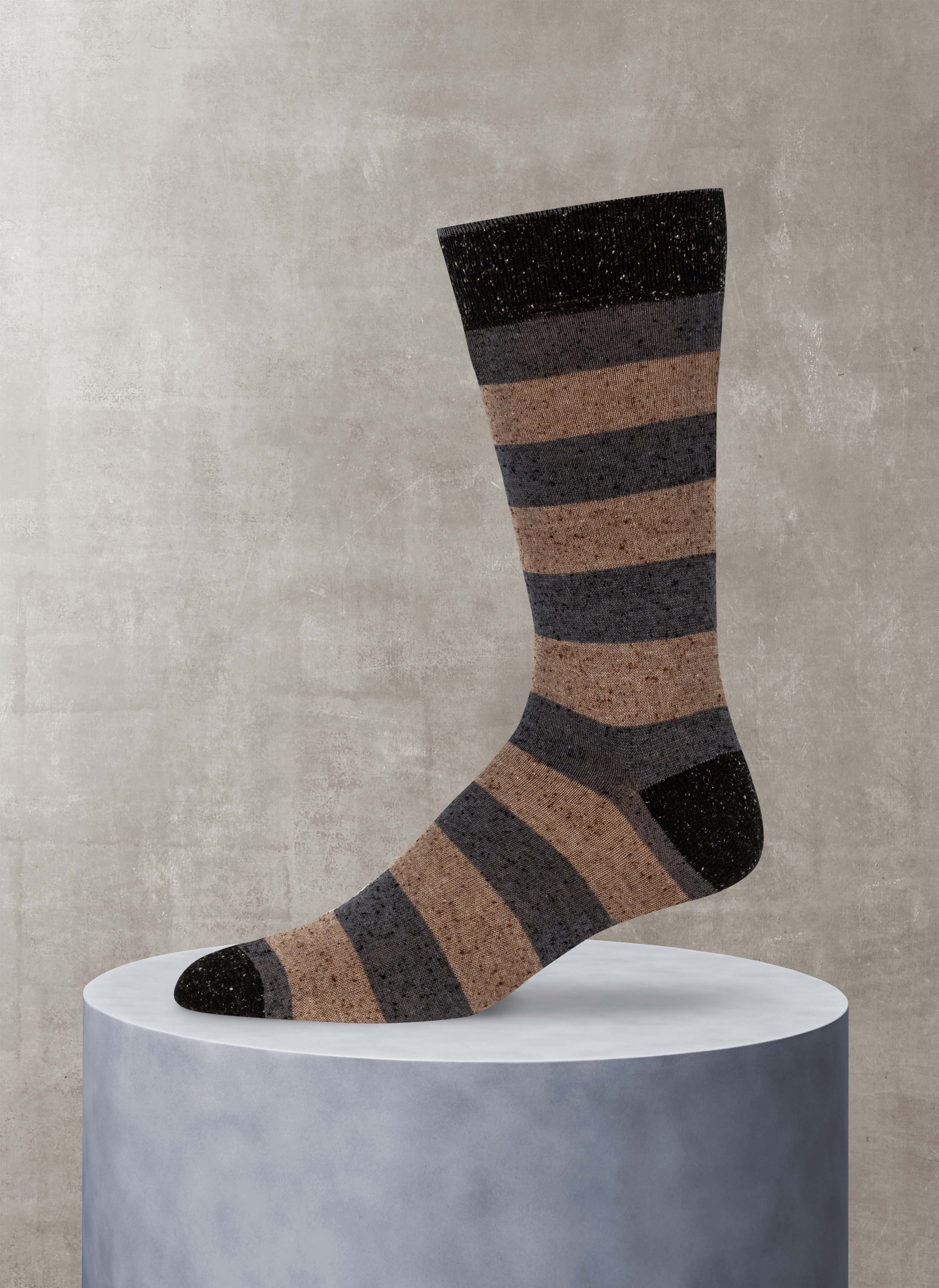 Silk Rugby Sock in Grey – Lorenzo Uomo