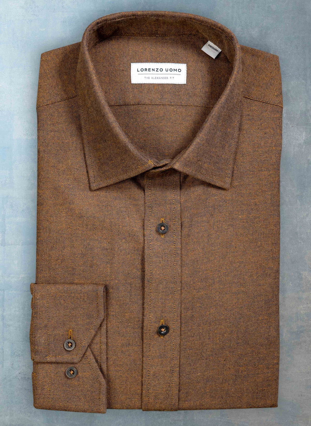 solid light brown shirt